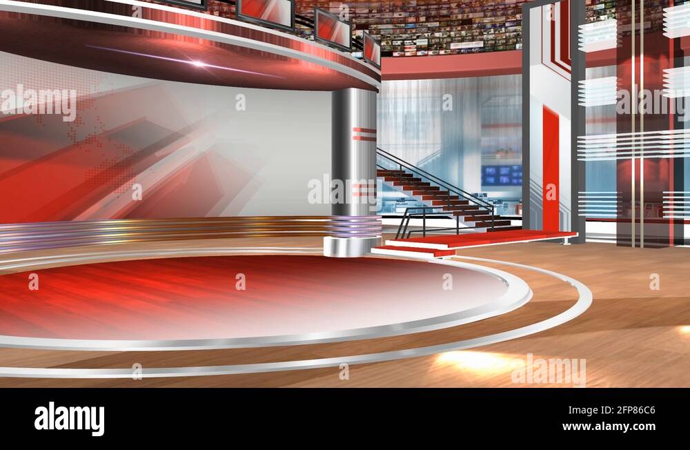 3D Virtual Studio Set Background Stock Video Footage - Alamy