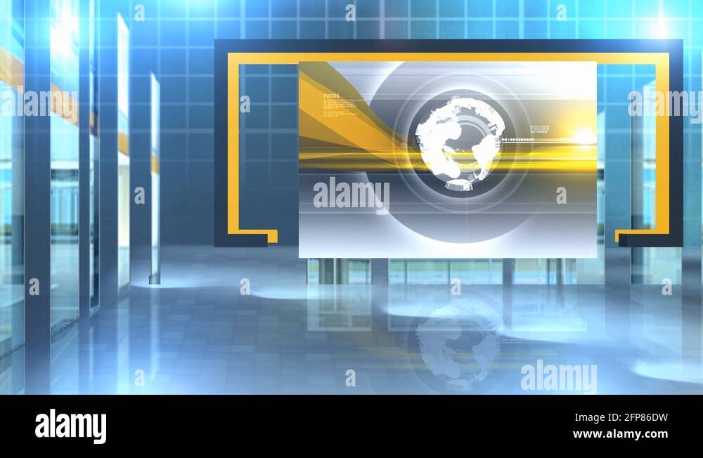 3D Virtual Studio Set Background Stock Video Footage - Alamy