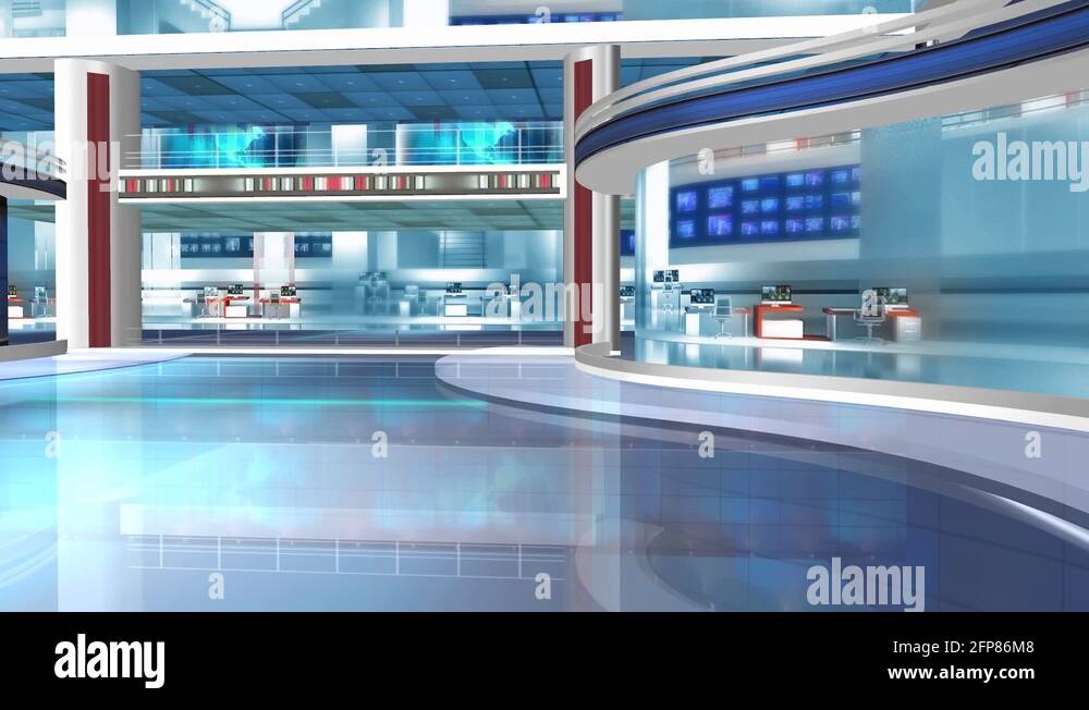 3D Virtual Studio Set Background Stock Video Footage - Alamy