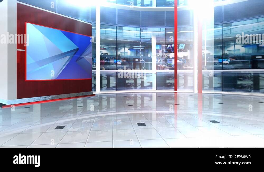 3D Virtual Studio Set Background Stock Video Footage - Alamy