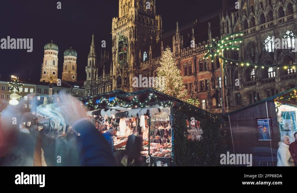 Munich christmas market at marienplatz Stock Videos & Footage - HD and ...