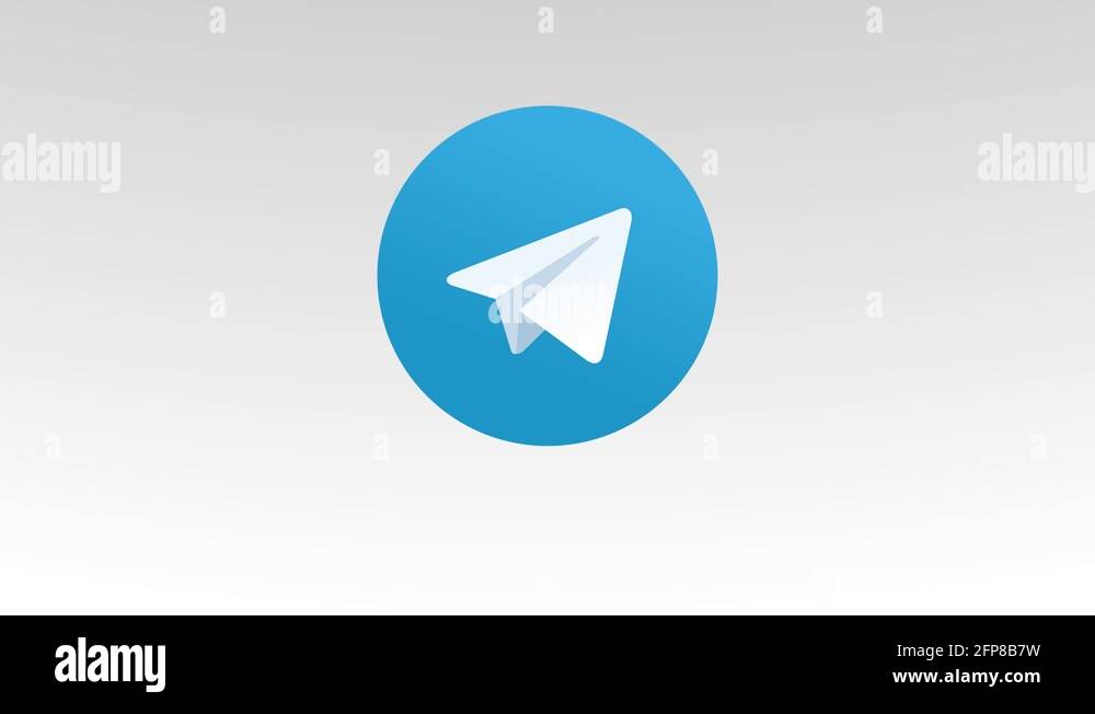 Telegram logo symbol Stock Videos & Footage - HD and 4K Video Clips - Alamy