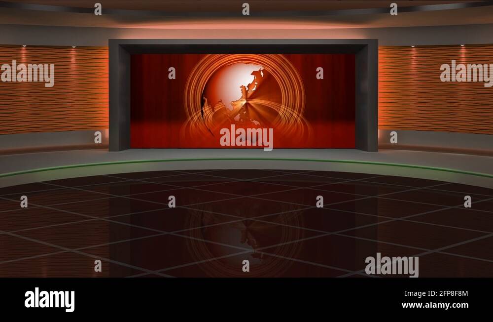 3D Virtual Studio Set Background Stock Video Footage - Alamy