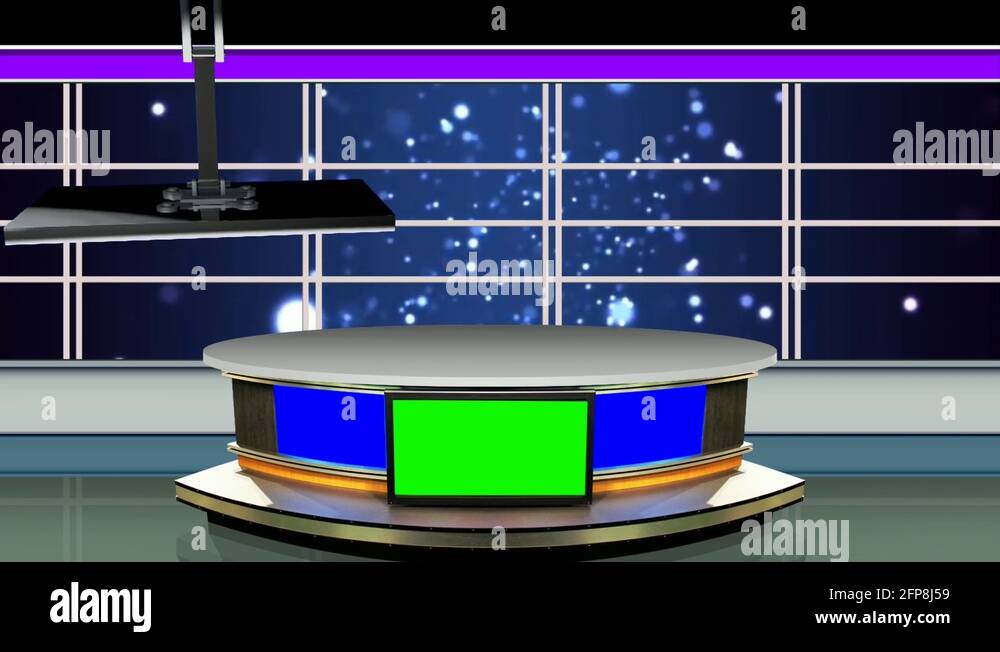 3D Virtual Studio Set Green Screen Background Stock Video Footage - Alamy