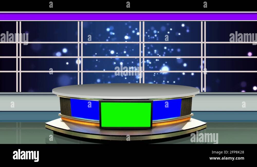 3D Virtual Studio Set Green Screen Background Stock Video Footage - Alamy