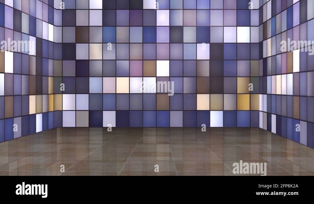 3D Virtual Studio Set Background Stock Video Footage - Alamy