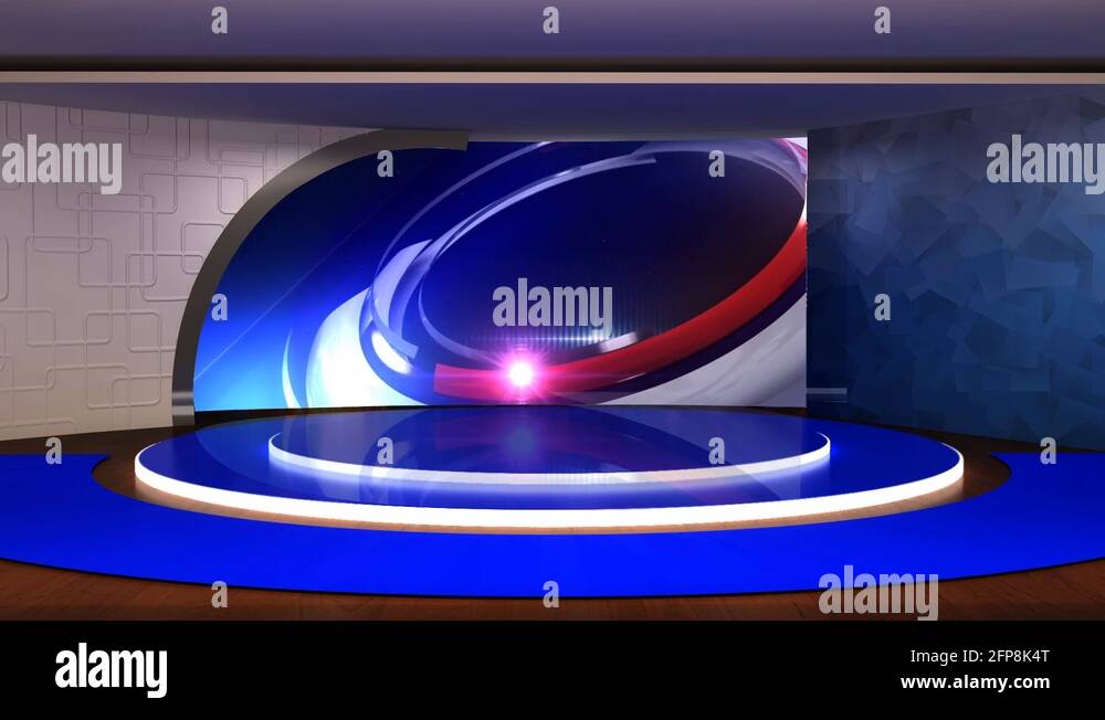 3D Virtual Studio Set Background Stock Video Footage - Alamy