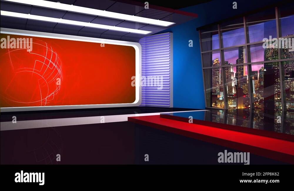 3D Virtual Studio Set Background Stock Video Footage - Alamy