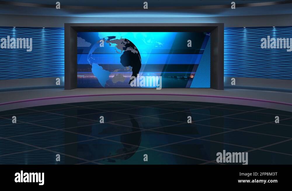 3D Virtual Studio Set Background Stock Video Footage - Alamy
