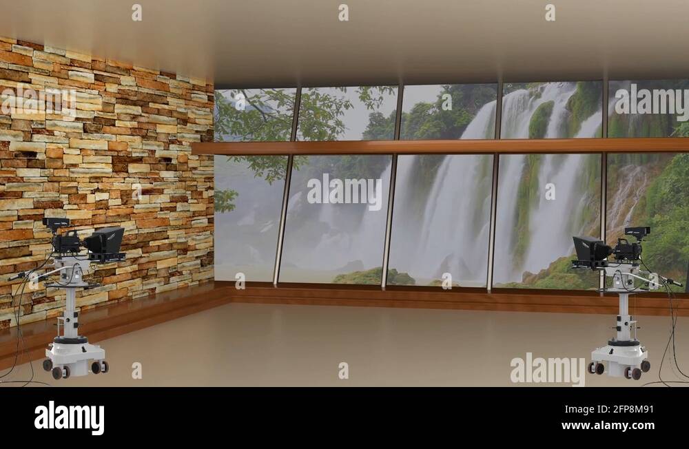 3d virtual Studio set Background Stock Video Footage - Alamy