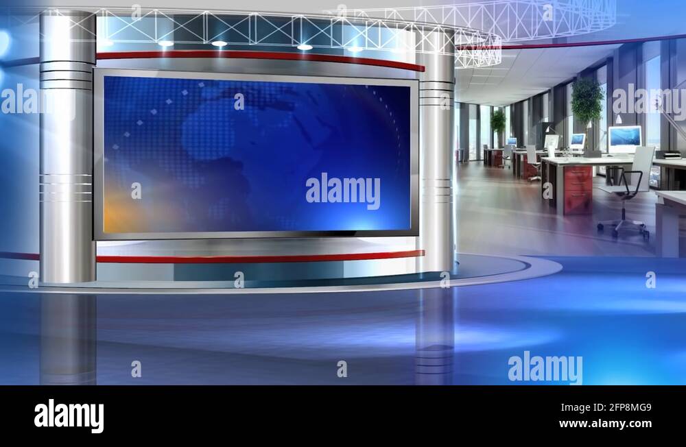 3d virtual Studio set Background Stock Video Footage - Alamy