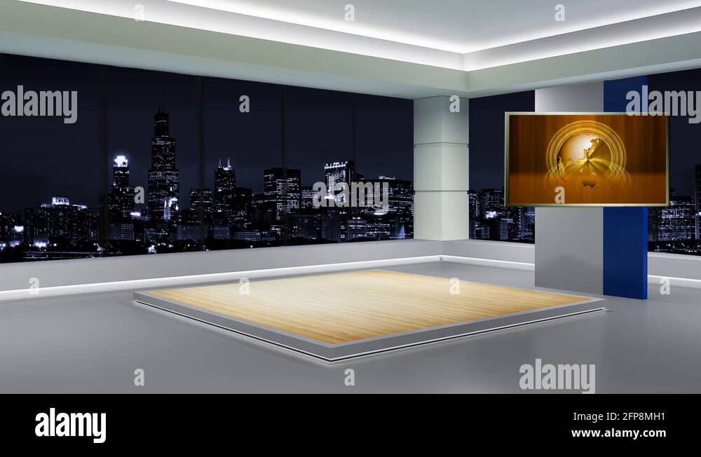 3D Virtual Studio Set Background Stock Video Footage - Alamy