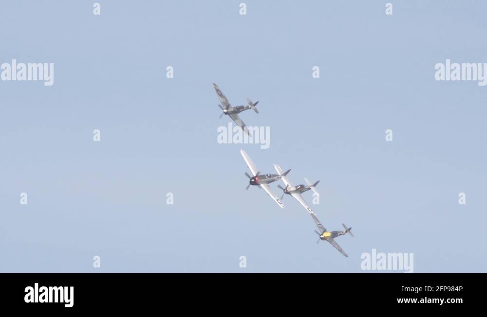 P-fifty-one Mustang, Spitfire, Japanese Zero, and Messerschmitt Bf ...