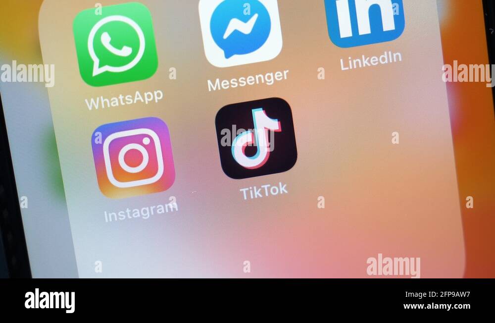 Tiktok app icon Stock Videos & Footage - HD and 4K Video Clips - Alamy