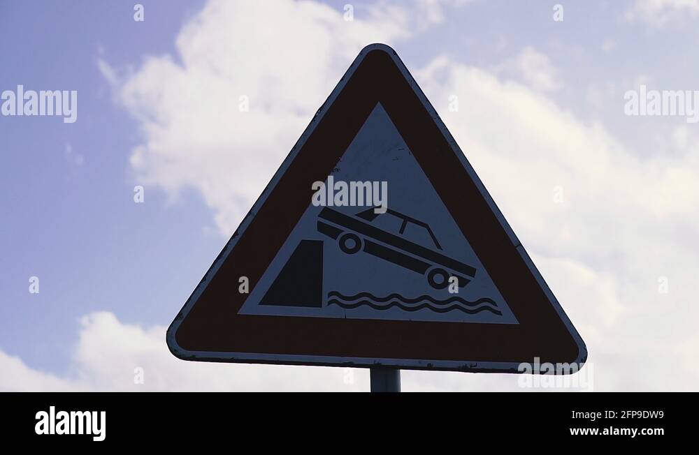Car falling into water road sign Stock Videos & Footage - HD and 4K ...