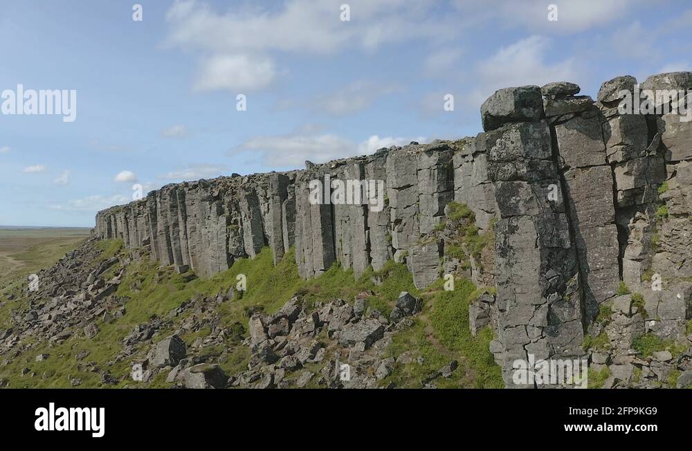 Volcanic basalt columns on iceland Stock Videos & Footage - HD and 4K ...