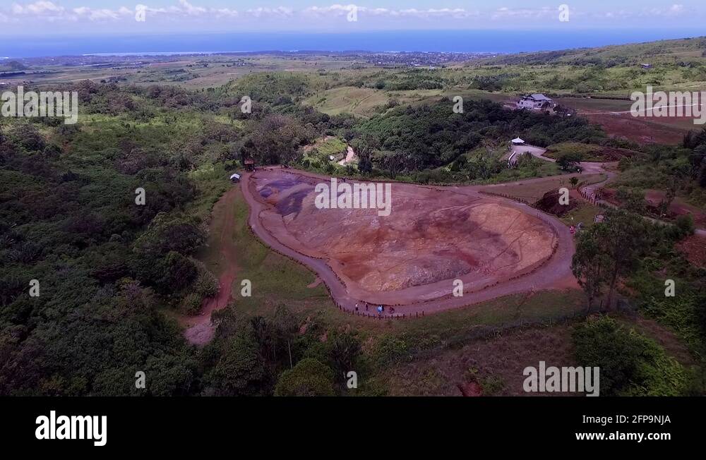 Seven Coloured Earth Nature Park in Chamarel. Jungle and Forest in ...