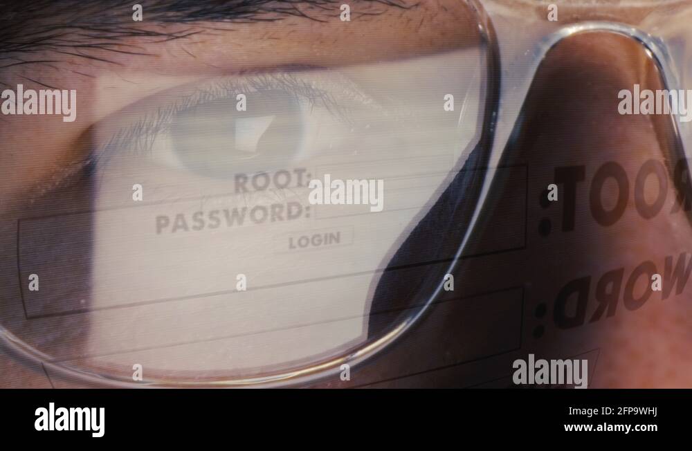 Working man logs into his account with username and password - Screen ...