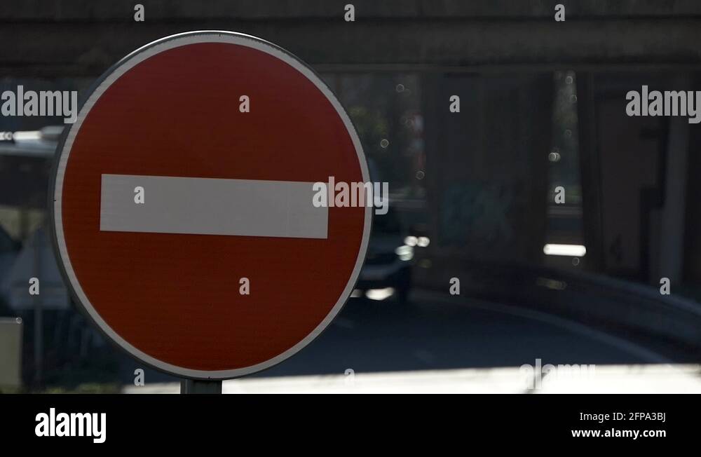 Close up of no entry sign Stock Videos & Footage - HD and 4K Video ...