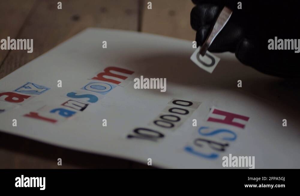 Ransom note Stock Videos & Footage - HD and 4K Video Clips - Alamy