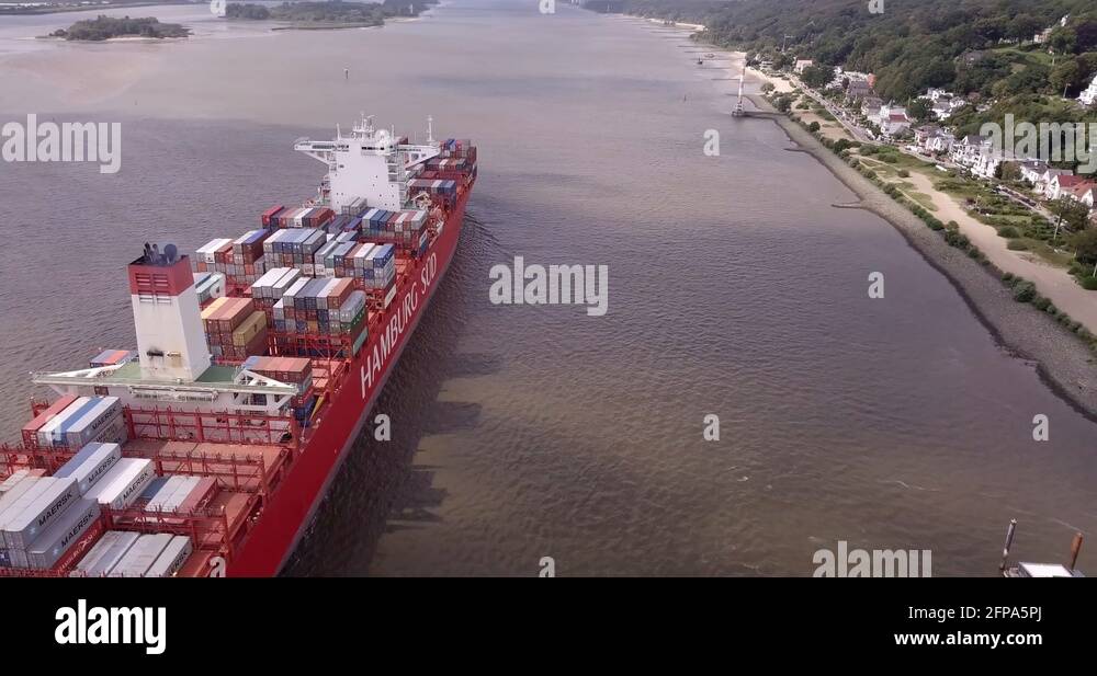 Red container ship Stock Videos & Footage - HD and 4K Video Clips - Alamy