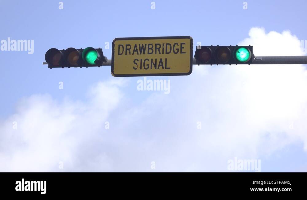 Stop drawbridge sign warning bridge Stock Videos & Footage - HD and 4K ...