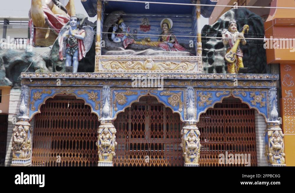 Temples closed during COVID-19 lockdown Stock Video Footage - Alamy