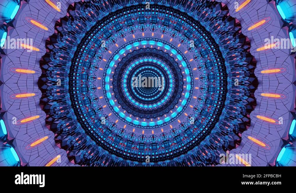 Dark shades of purple motion graphics sci fi of circular designs ...