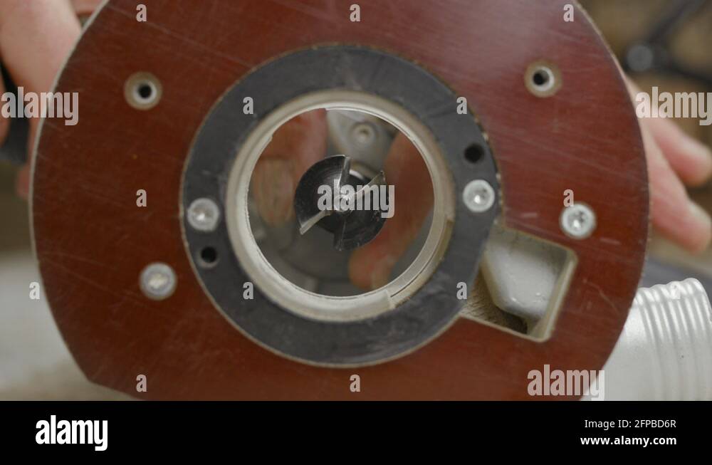 Milling machine is adjusted with fingers and wrench from a unique Stock ...