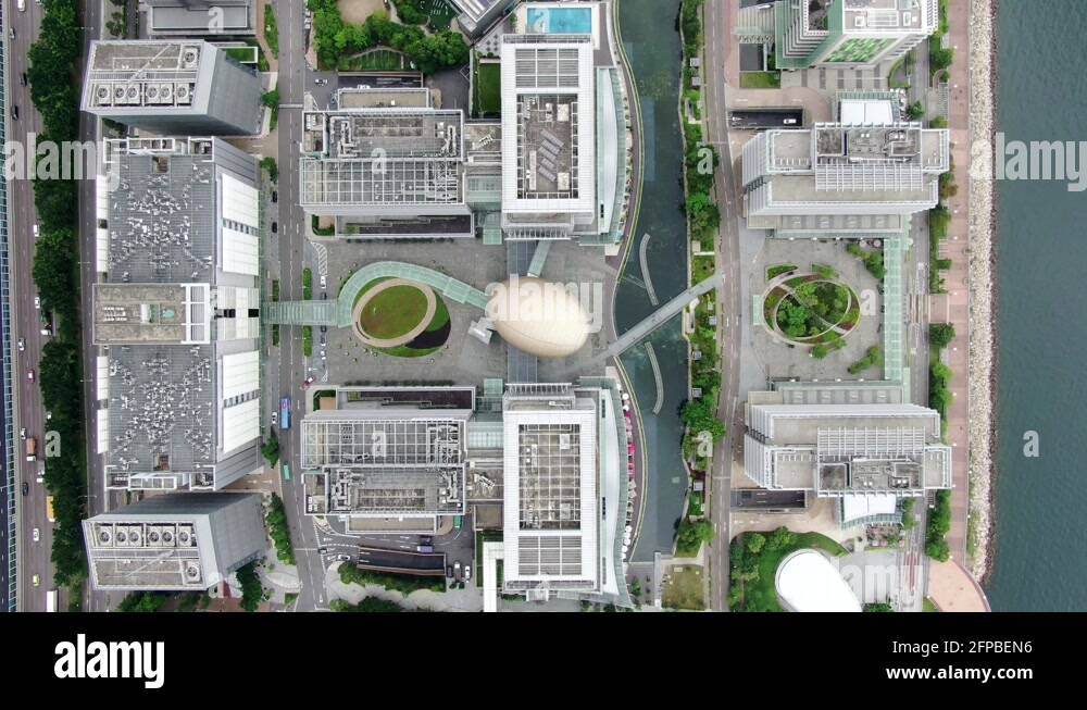 Hong Kong Science Park with Charles K. Kao auditorium unique shaped ...