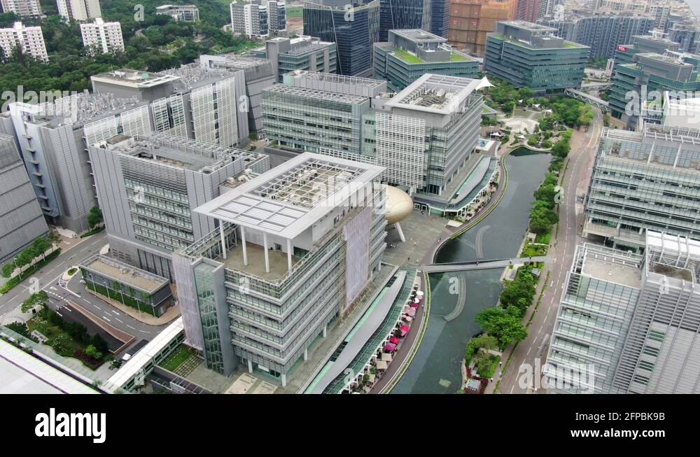 Hong Kong Science Park with Charles K. Kao auditorium unique shaped ...