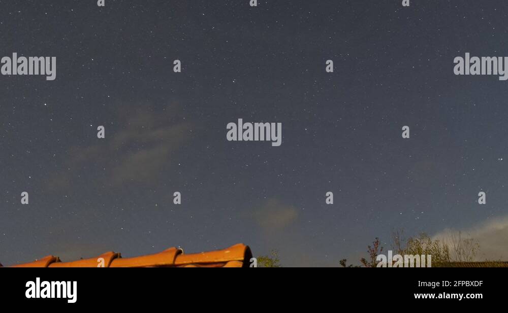 Night Sky With A Beautiful Stars In Langeoog, Germany. Starry Night ...