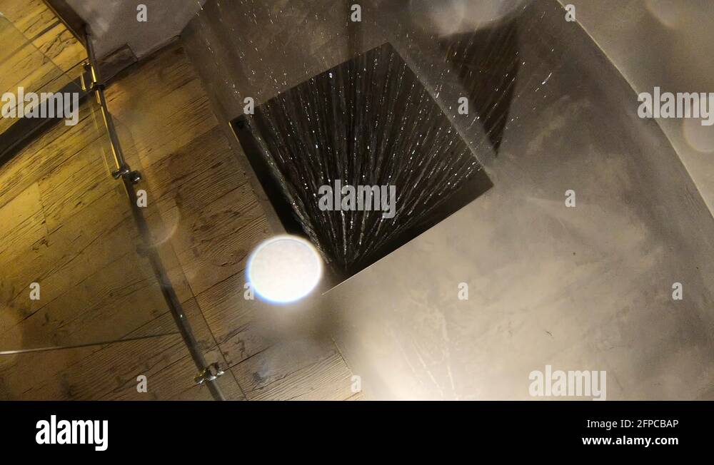 Pov Of A Shower In The Bathroom Of A Luxury Hotel Resort Stock Video