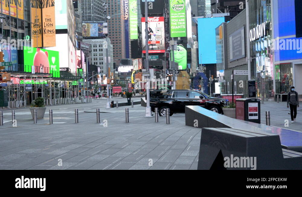 empty city, times square no people, midtown NYC manhattan 5 -25 -20 ...