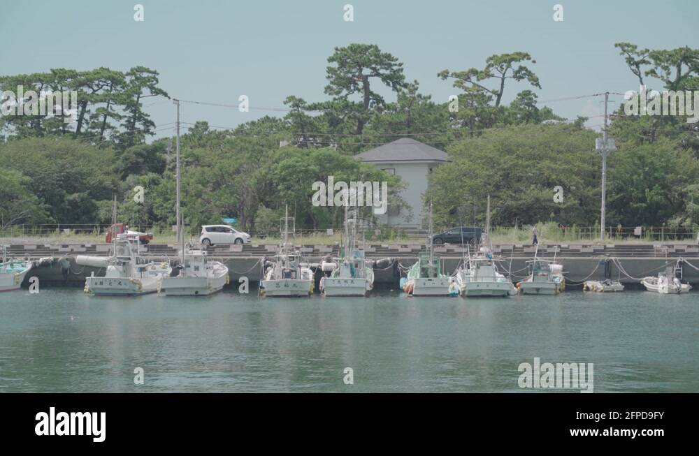 Sailboats Parked At A Dock Near The Numazu Fish Market At Daytime In ...