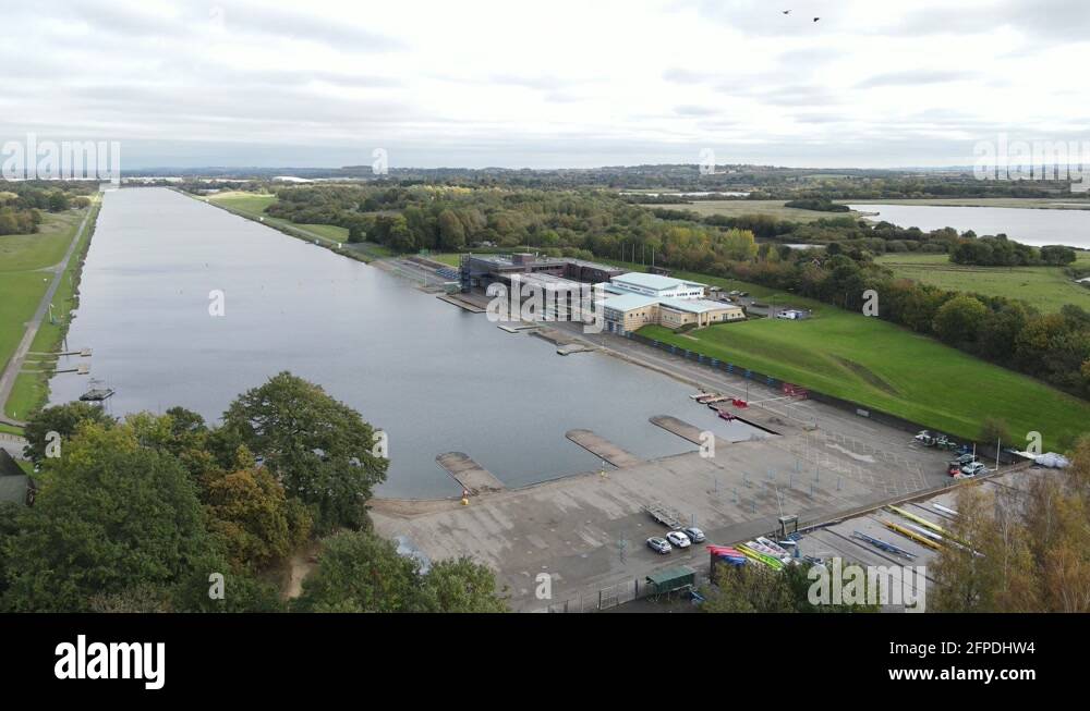 National Water Sports Centre Holme Pierrepont Country Park aerial view ...