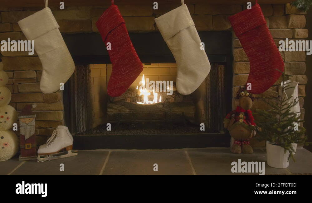 Christmas stockings fireplace family Stock Videos & Footage - HD and 4K ...