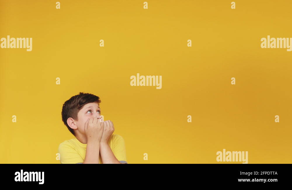 scared child disturbing discovery panic fear boy Stock Video Footage ...