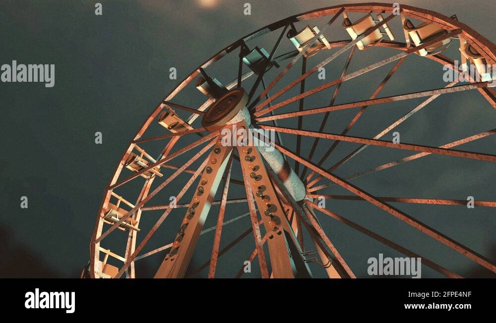 scary creepy ferris wheel Stock Video Footage - Alamy