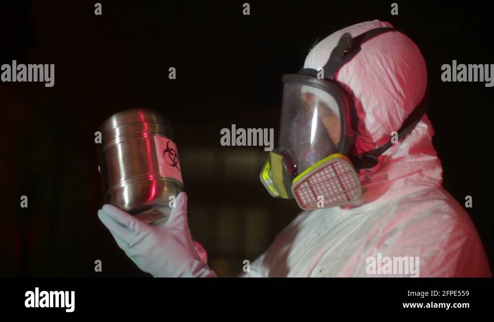 biohazard canister hazmat Stock Video Footage - Alamy