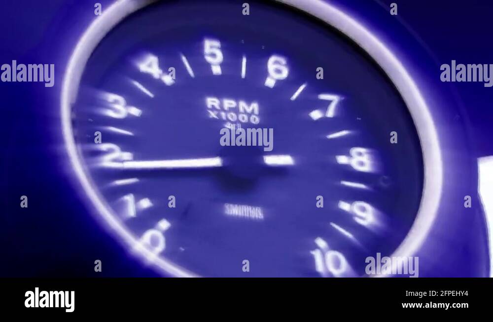 Transport Motorcycle Tachometer Rev Counter VDO Stock Video Footage - Alamy