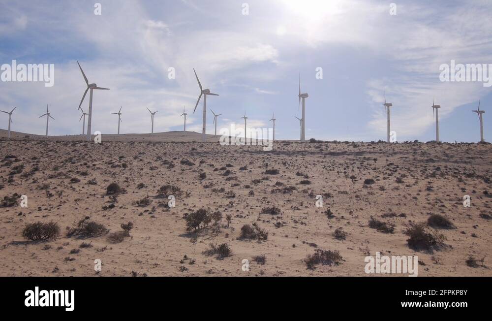 Wind turbines in the desert Stock Videos & Footage - HD and 4K Video ...