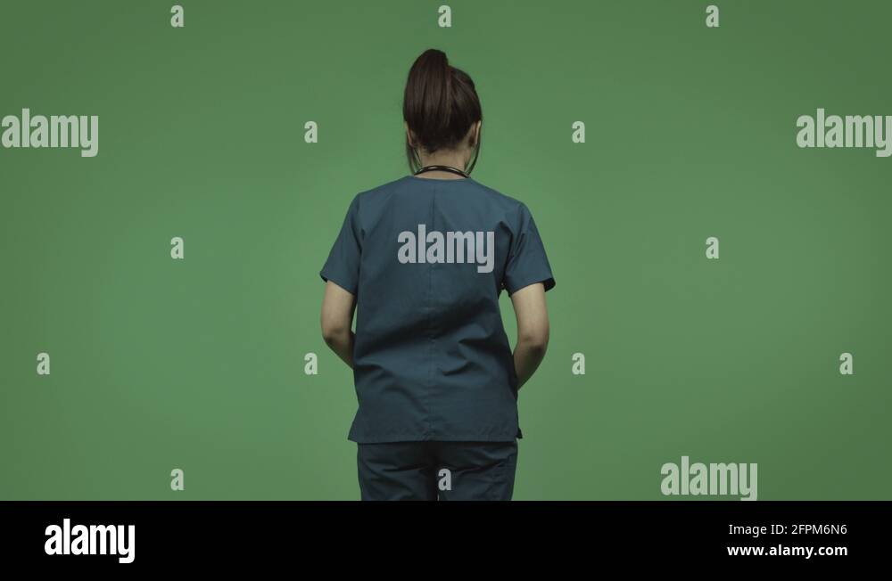 indian female doctor isolated on greenscreen with hire me sign Stock ...