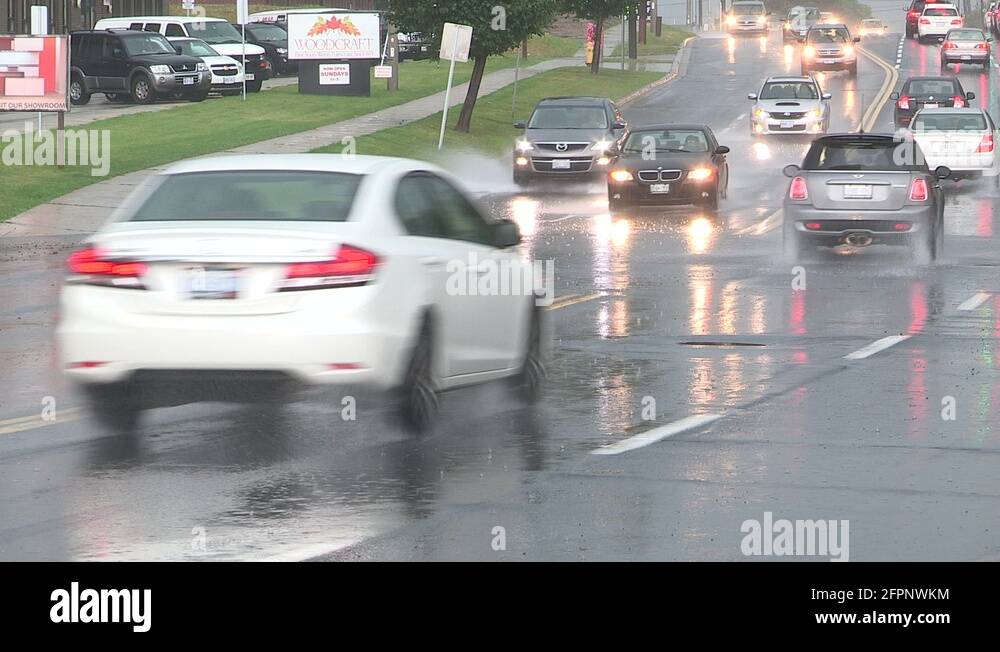 Flash flooding in Markham Ontario during severe thunderstorm and heavy ...
