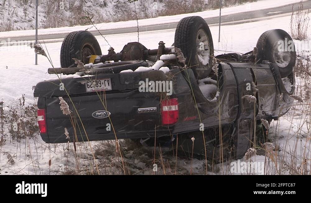 car accident scene snow storm blizzard highway police ambulance fire ...