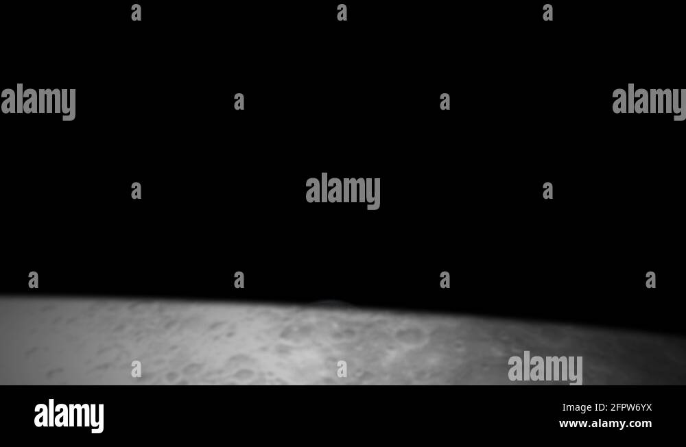 Earthrise over Moon - Earth Rising on Moon Scene - Rotating Earth Rise ...