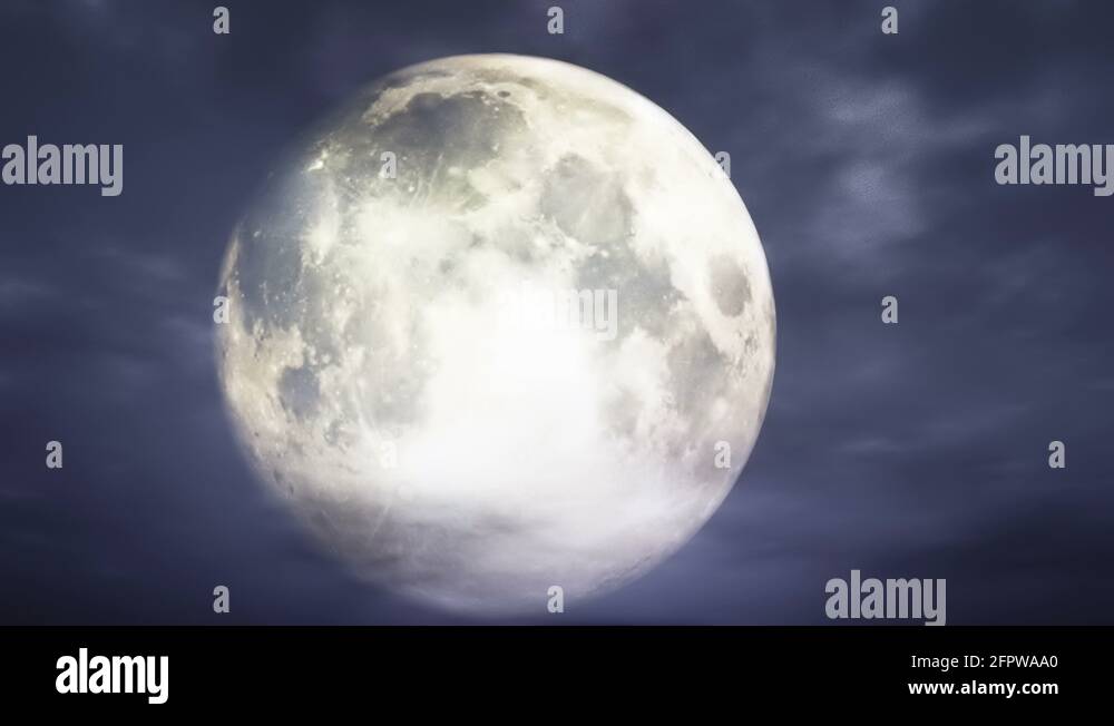 Full Moon 3D Animation 1 Stock Video Footage - Alamy