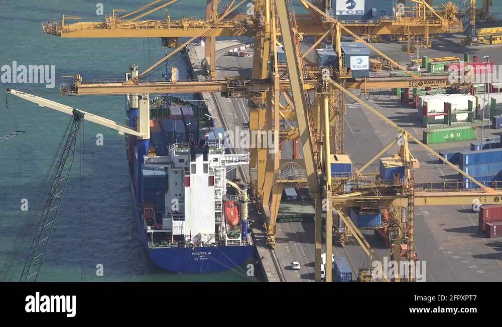 Commercial ship loading container Stock Videos & Footage - HD and 4K ...