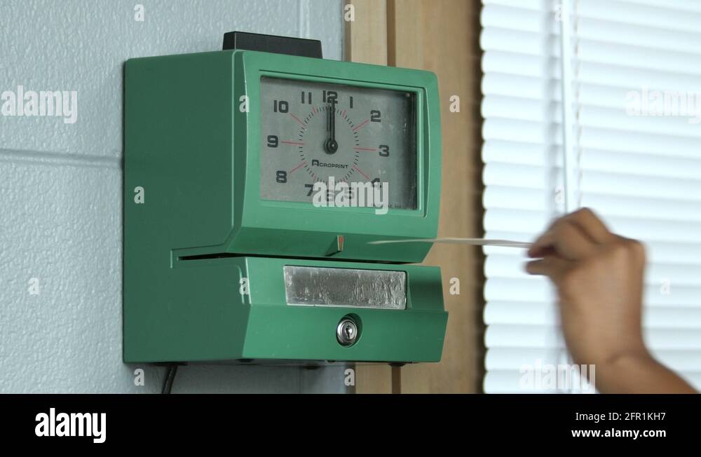 Timecard in machine Stock Videos & Footage - HD and 4K Video Clips - Alamy