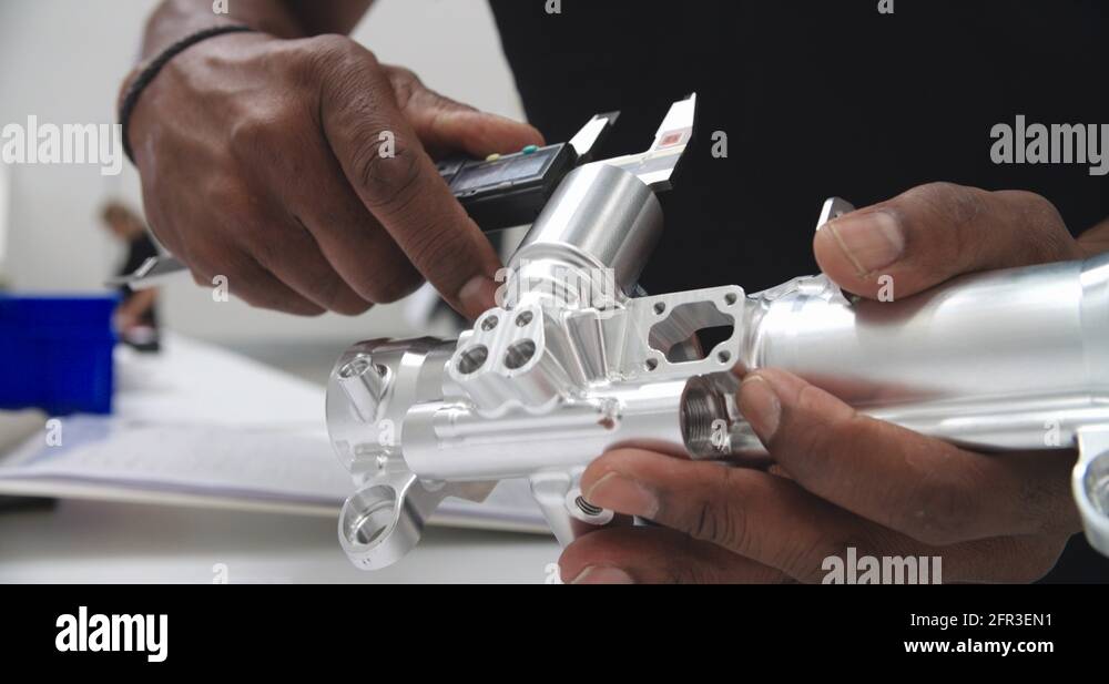 Engineer measuring component micrometer Stock Videos & Footage - HD and ...